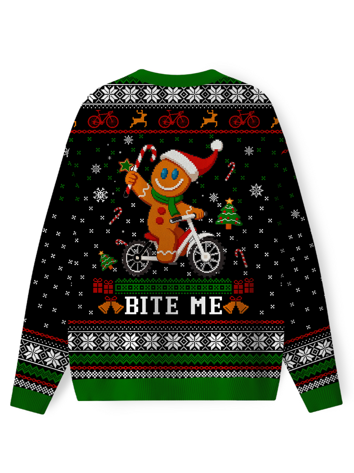 Orionride Happy Gingerbread Man Men's Sweaters