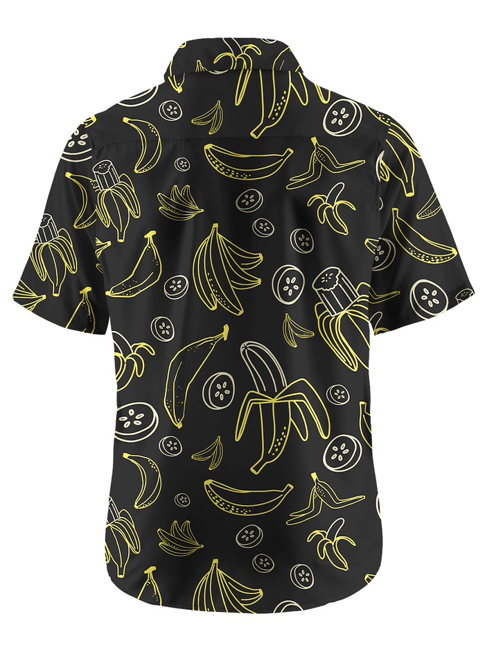 Orionride Energetic Bananas Ultra Lightweight Short Sleeves Hawaiian s