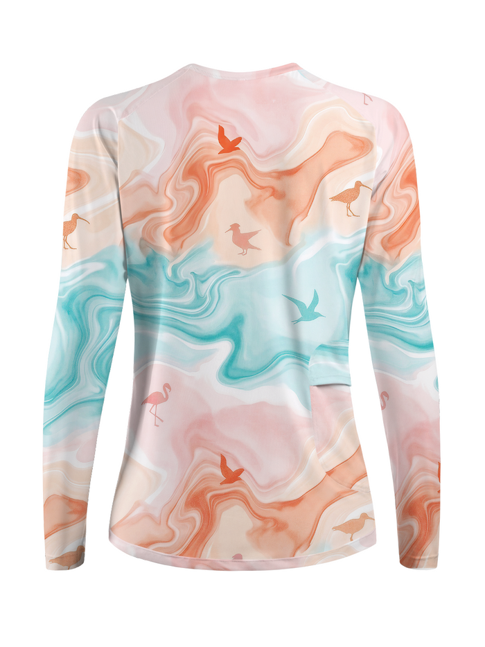 Orionride Seaside Sunset Women's Quick Dry Downhill Jersey