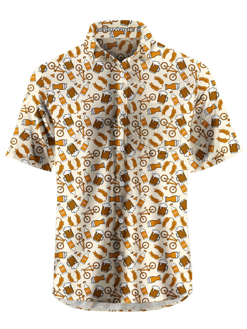 Orionride Beer And Wheat Ultra Lightweight Short Sleeves Hawaiian shir