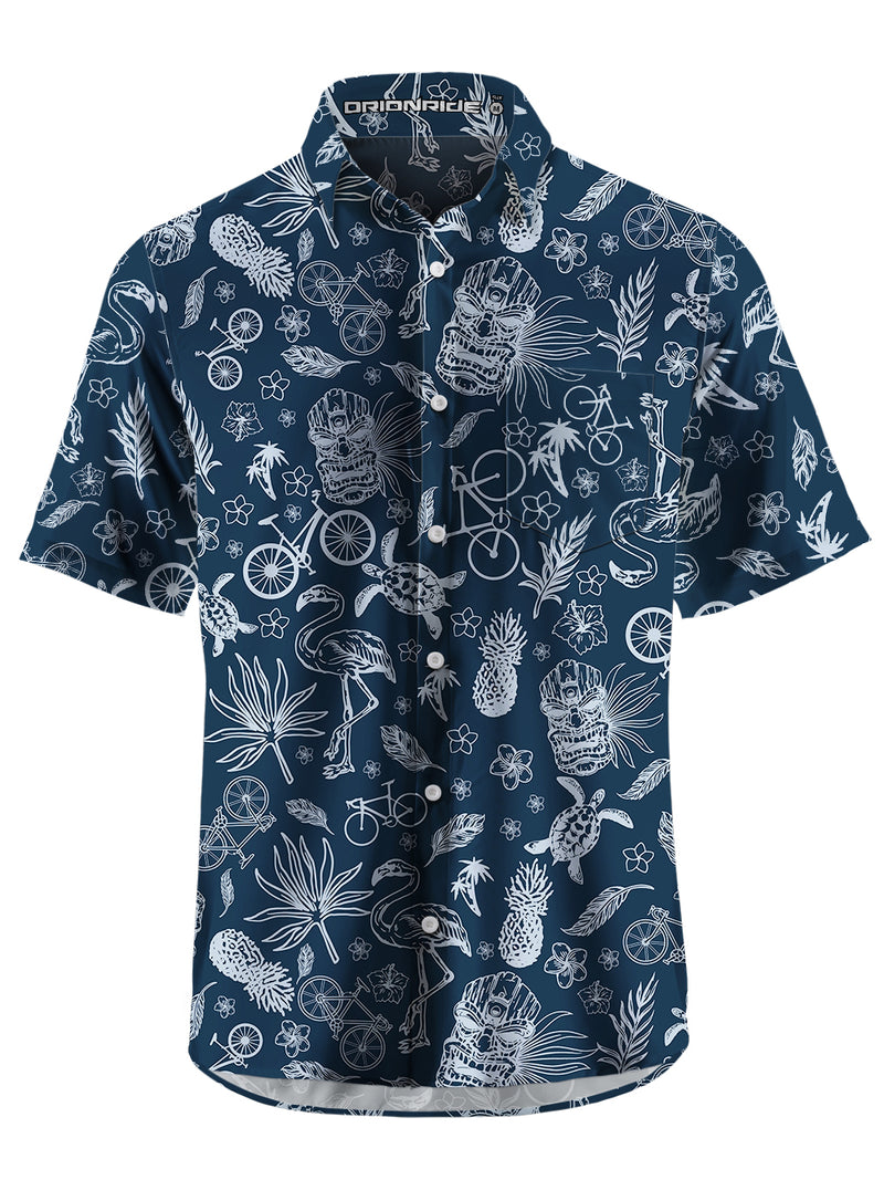 Orionride Short Sleeves Marine Life Zipper Pockets Ultra Lightweight G