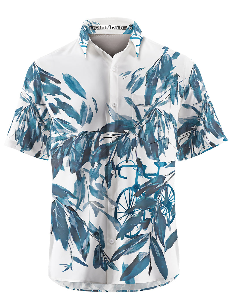 Orionride Short Sleeves Ink Bicycle Zipper Pockets Ultra Lightweight G