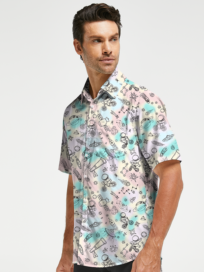 Orionride Space Exploration Ultra Lightweight Short Sleeves Hawaiian s