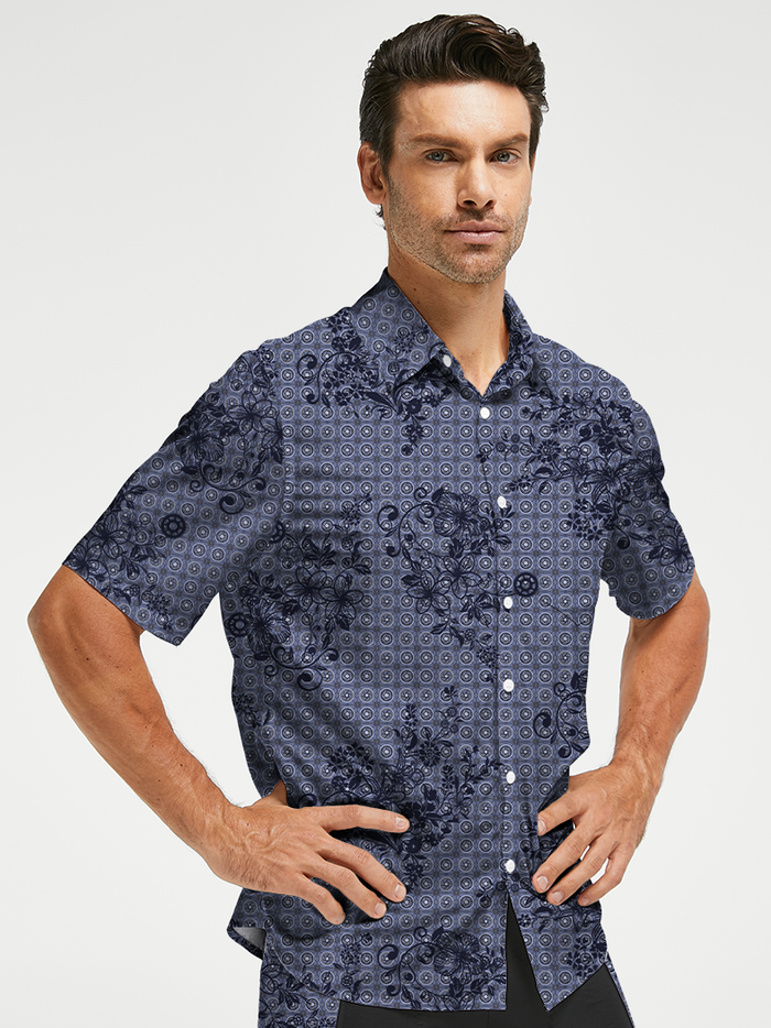 Orionride Hibiscus Secret Ultra Lightweight Short Sleeves Hawaiian shi