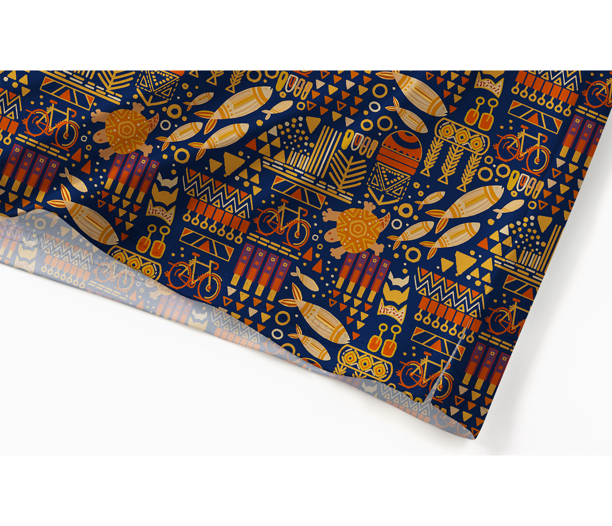 Orionride Bicycle And Fish Men's Polo Shirt