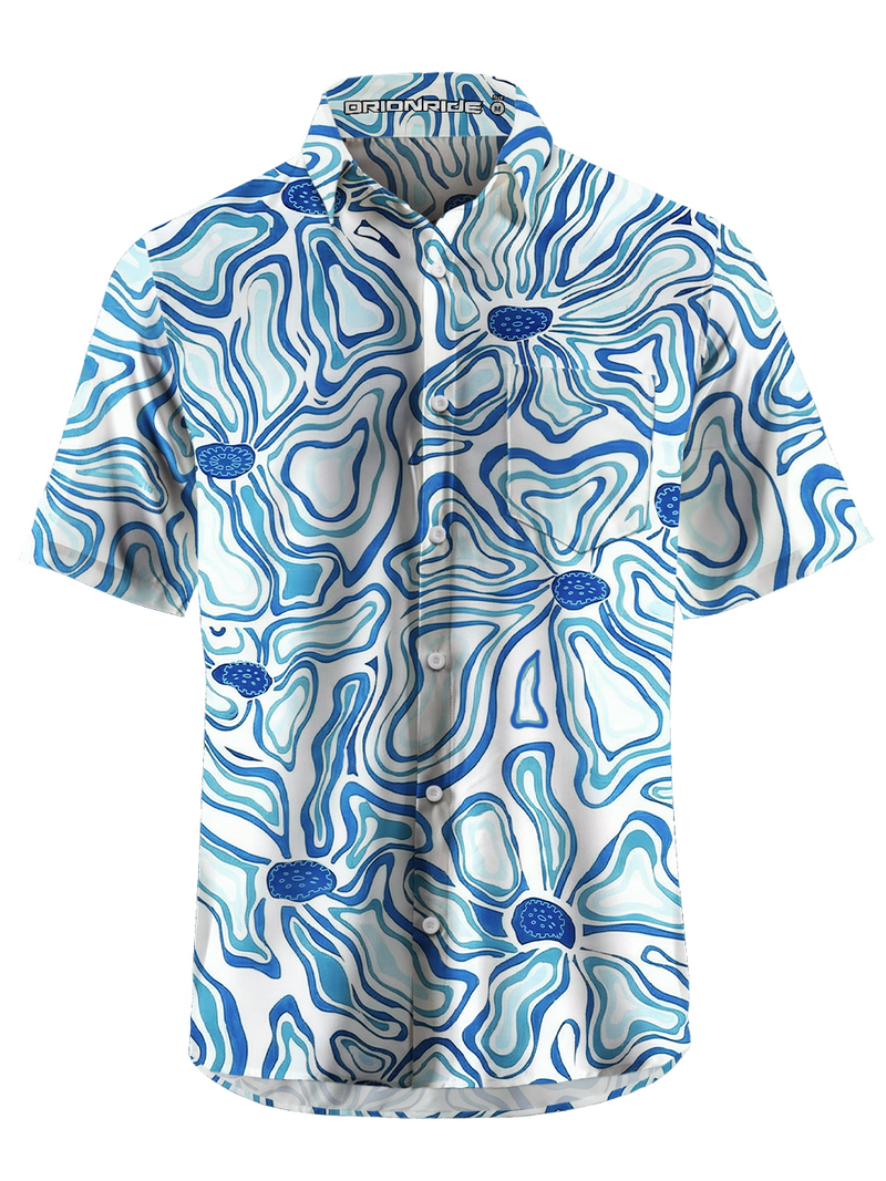 Orionride Deformed Gear Flower Zipper Pockets Ultra Lightweight Short