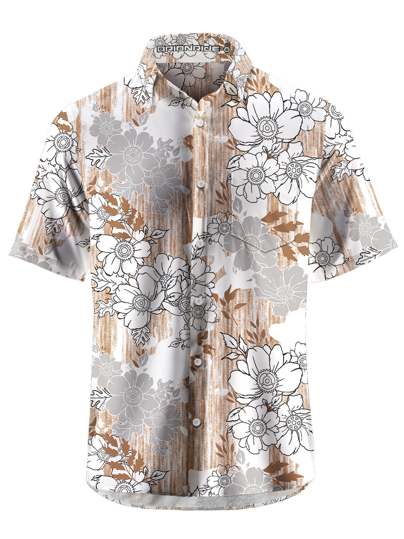 Orionride Gear Flower Stamen Ultra Lightweight Short Sleeves Hawaiian
